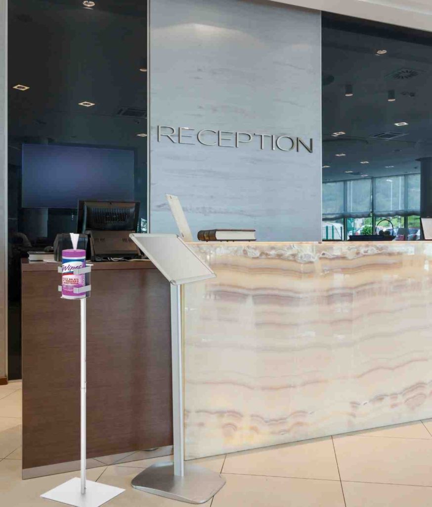 Basic Hand Sanitizer Wipes Stand - Swan Sanitizers